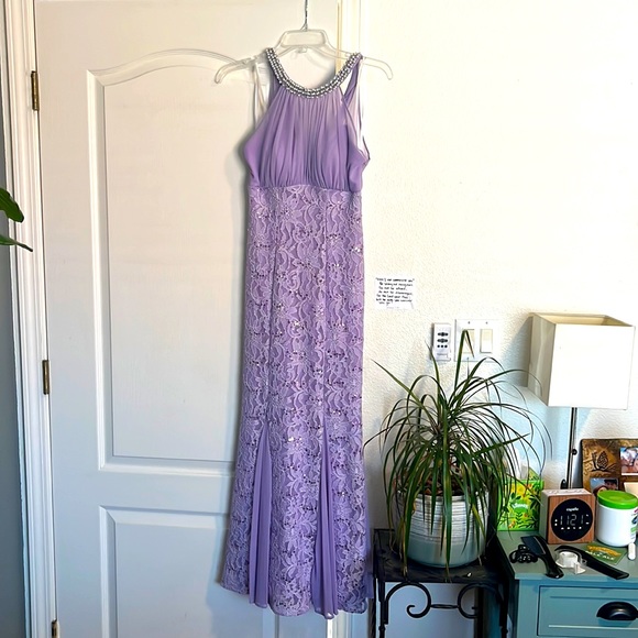 Eureka | Dresses | Floor Length Lavender Halter Topslight Mermaid Style ...